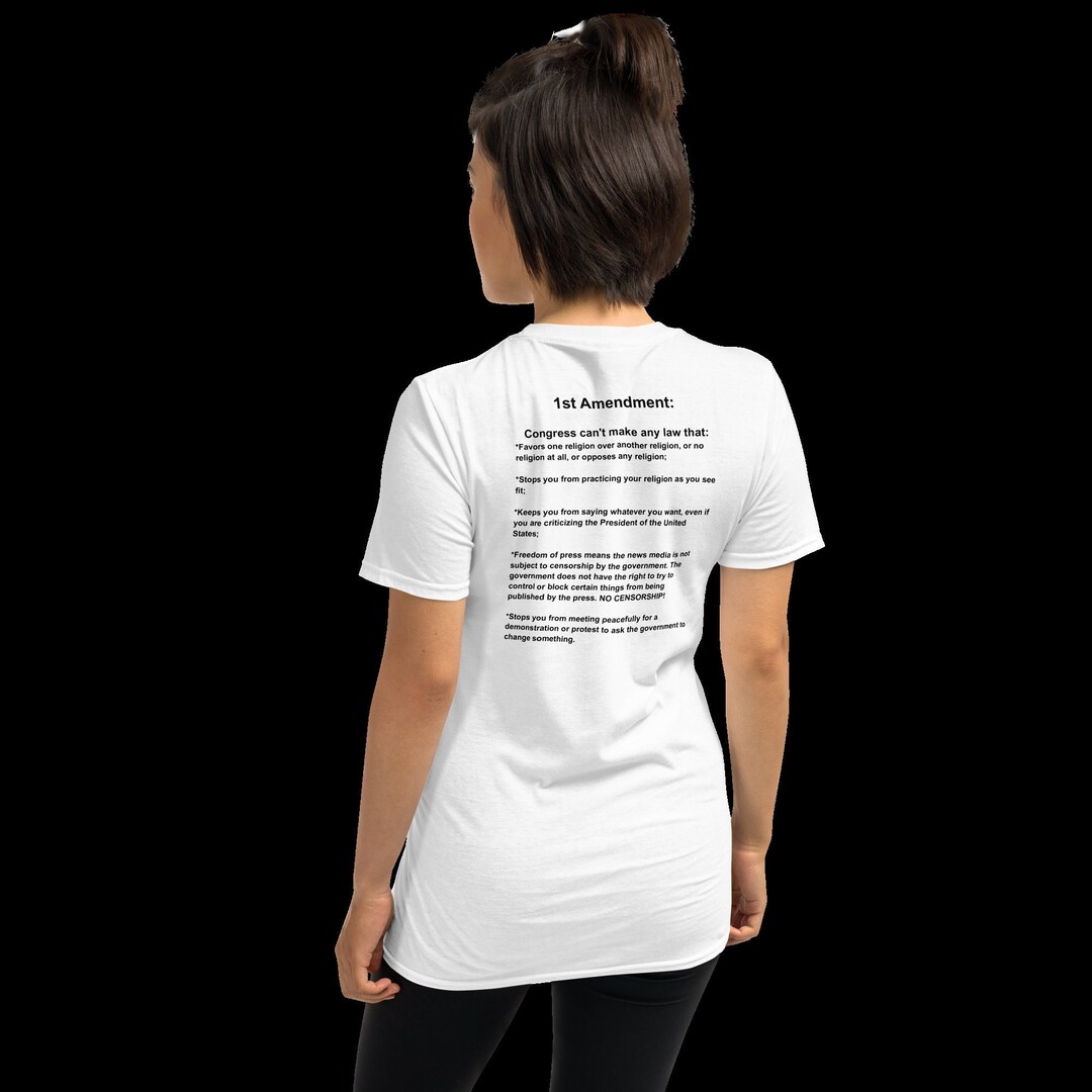 Freedom of Speech T-shirt: Wear Your 1st Amendment Rights With Pride ...