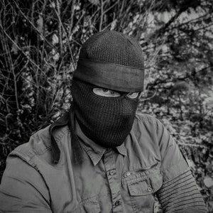 Snake / Big Boss Infinity Bandana - Black With FOX Logo Print - MGS ...