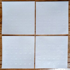 Mechanical Keyboard Relegendable Keycaps Sticker Inlays Inserts - Etsy