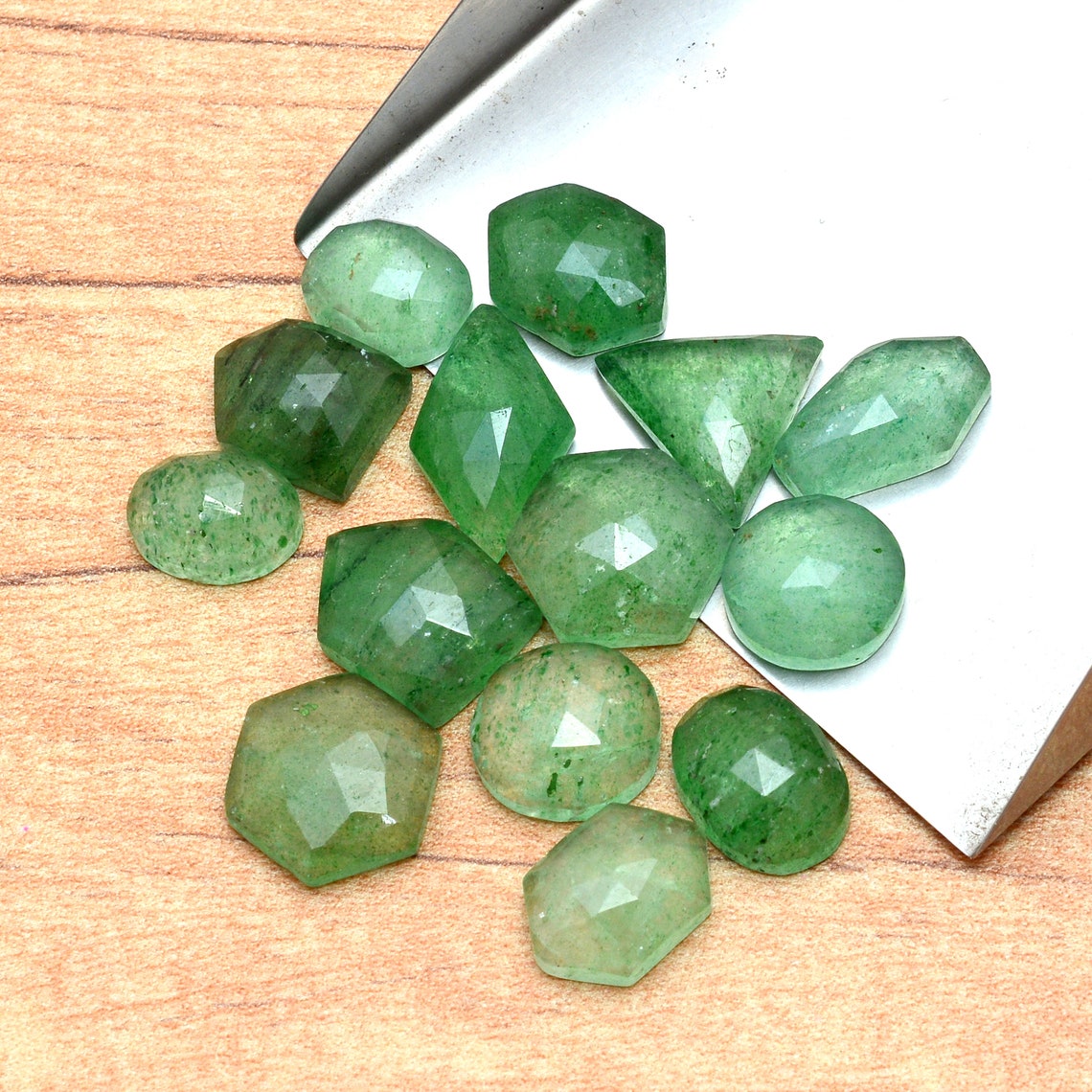 Natural Green Strawberry Quartz Gemstone 11mm-19mm Loose | Etsy