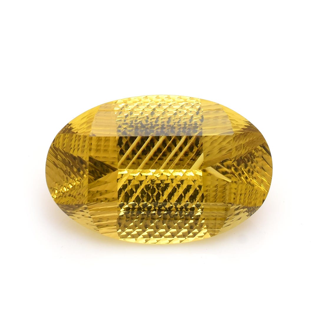 Rare Size Lemon Quartz Oval Cut Stone ~ Natural Yellow Lemon Quartz ...