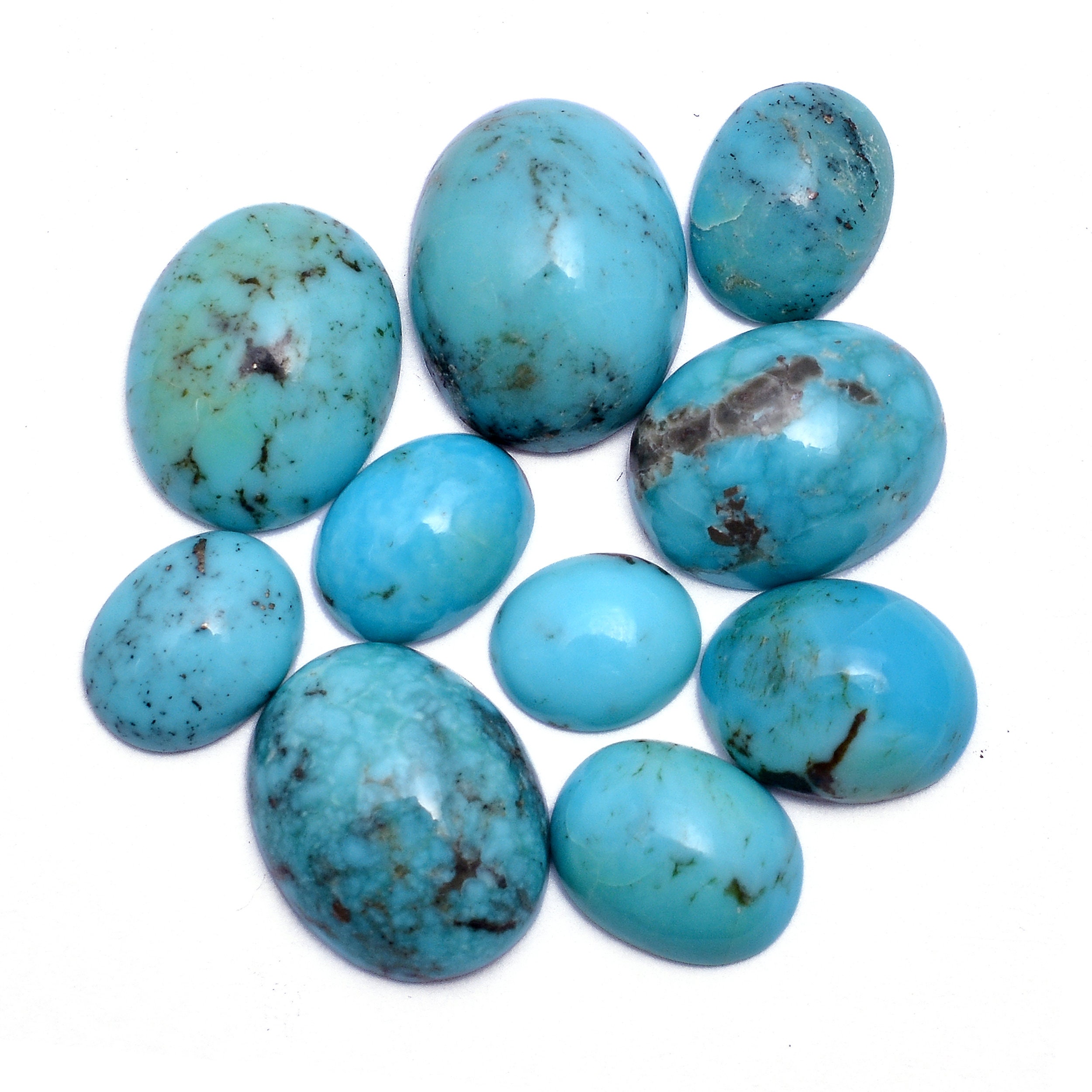 Natural American Turquoise 7x8mm-11x15mm Flat Back Cabochon | Etsy