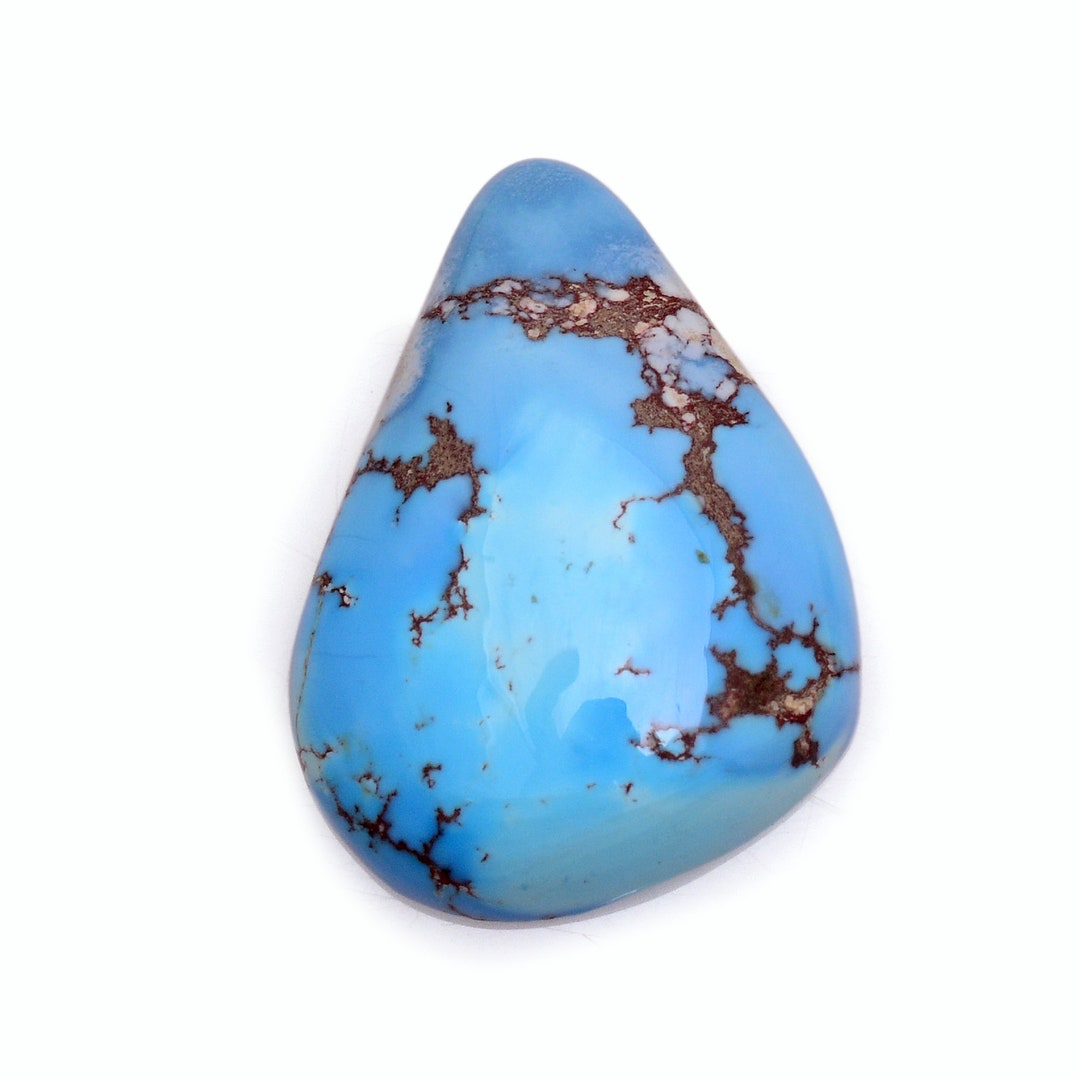 Rare Golden Hill Turquoise Gemstone 20x26mm Smooth Fancy Shape Cabochon ...