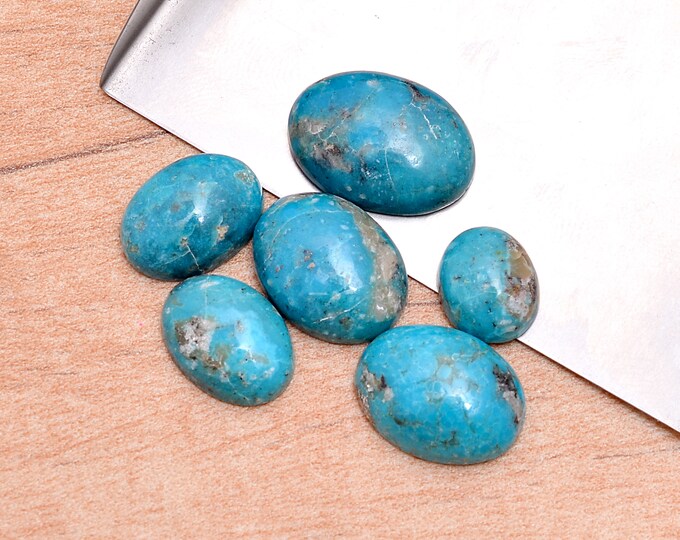 Natural Turquoise Cabochons, Arizona Turquoise 7mm ~ 11mm Smooth Round ...