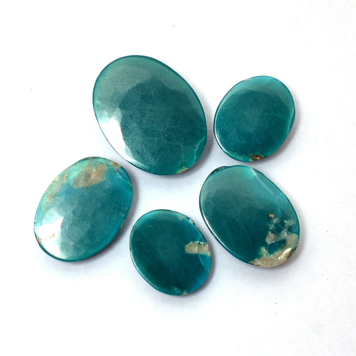 Turquoise Semi Precious Gemstone 9x11mm-12x16mm Smooth Oval - Etsy