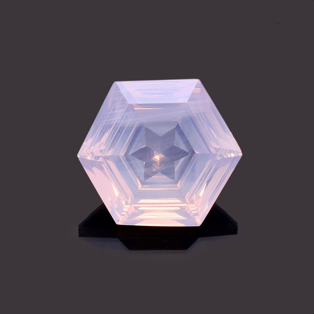 AAA+ Natural Scorolite Lavender Quartz Concave Cut Loose Gem ~ 16x16mm ...