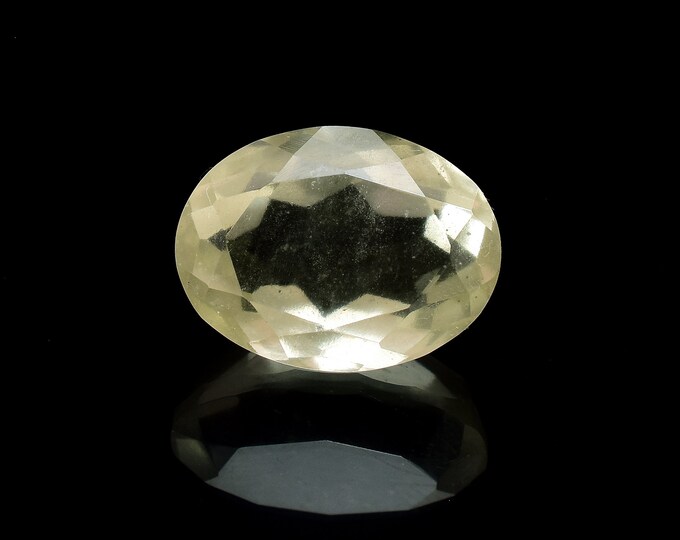 Natural Libyan Desert Glass Oval Cut Stone ~ AAA Libyan Faceted 12x16mm ...
