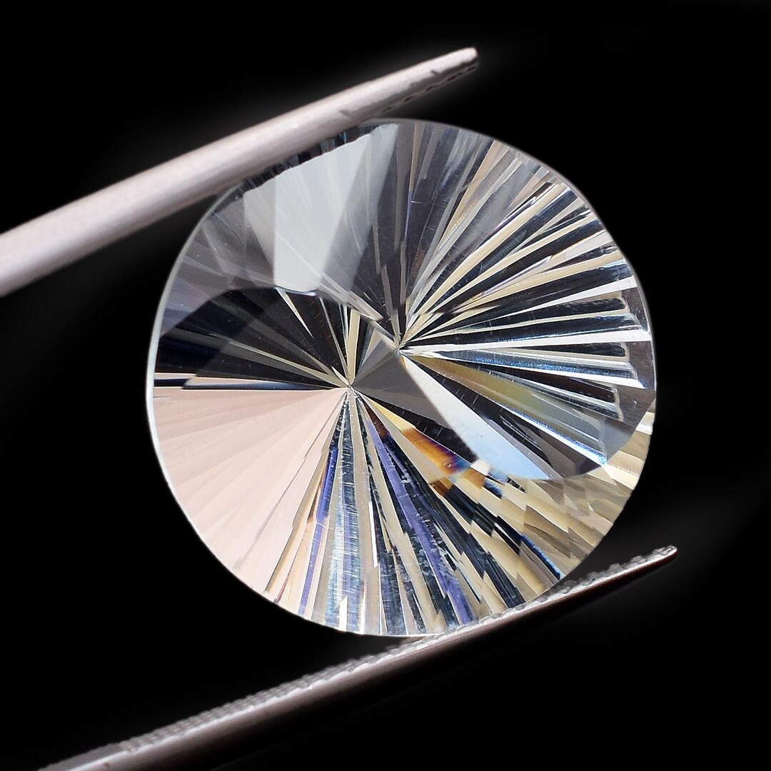 18mm AAA Yin Yang Cut Crystal Quartz Loose Concave Cut Stone ...