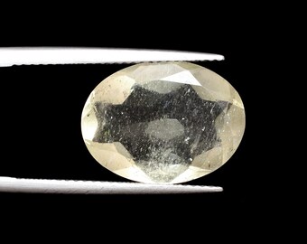 Natural Libyan Desert Glass Oval Cut Stone ~ AAA Libyan Faceted 12x16mm ...