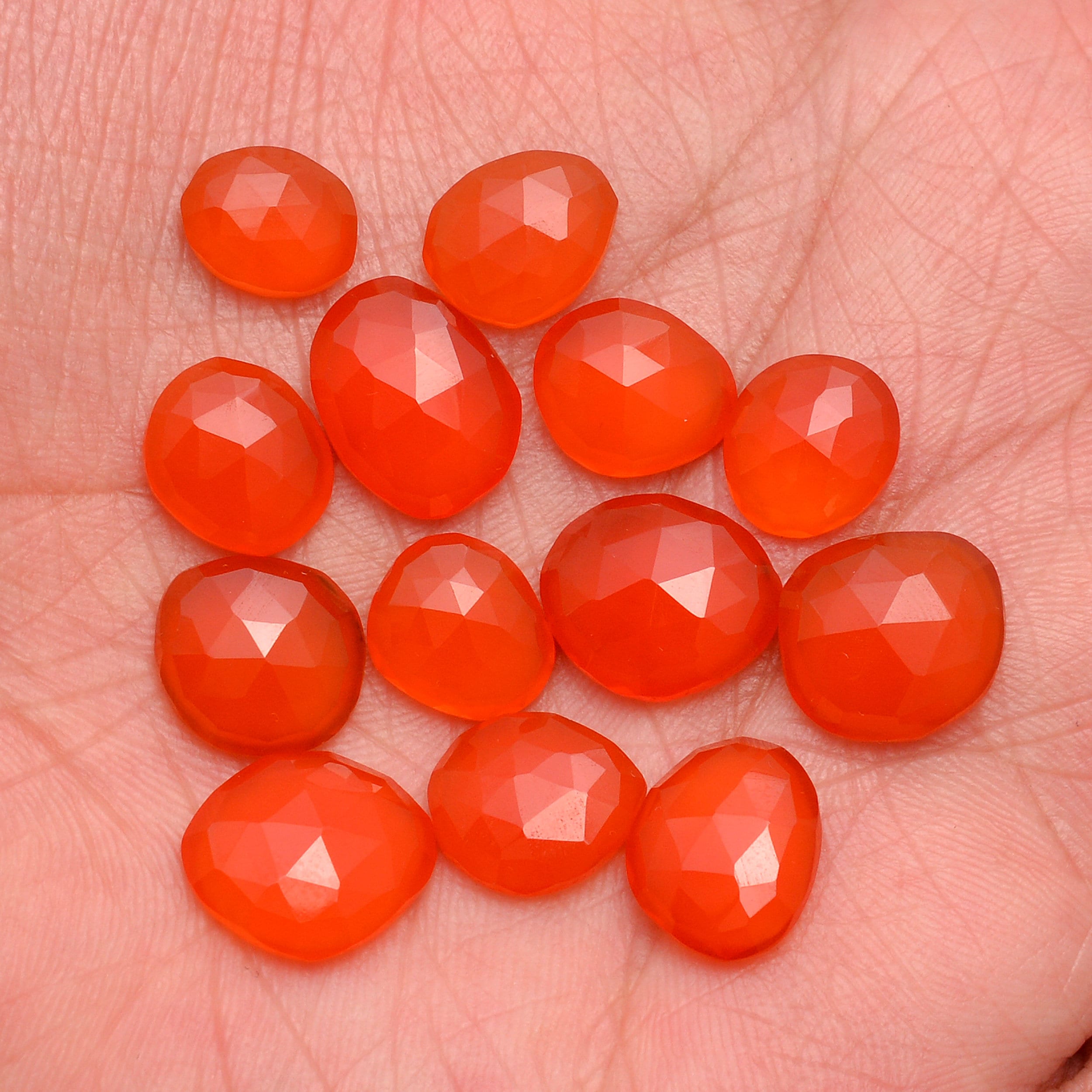 Natürlicher Roter Onyx Edelstein 10mm-12mm Facettiertes | Etsy