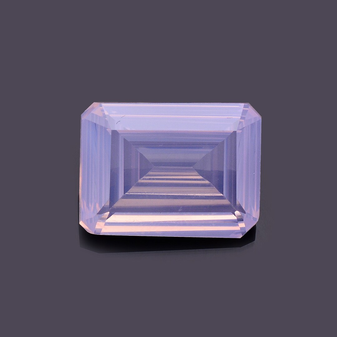 Genuine Lavender Quartz Octagon Cut Stone ~ Quartz Gemstone 10x14mm Rectangle Shape Cut Stone ...