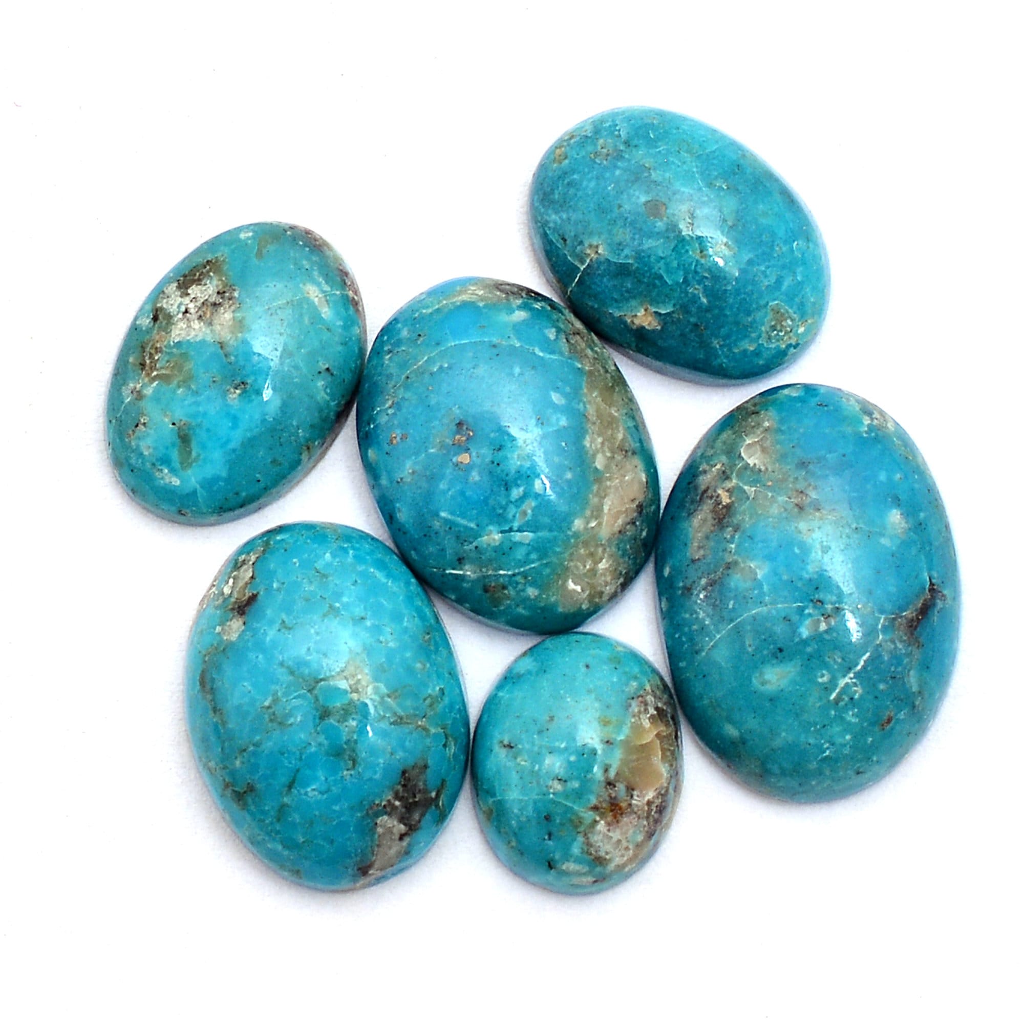 Natural Turquoise Semi Precious Gemstone 9x11mm-13x18mm Smooth | Etsy