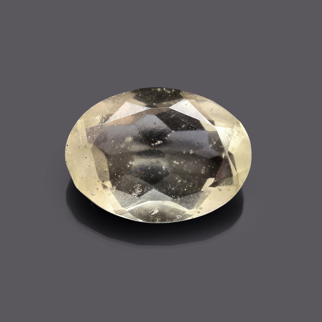 Natural Libyan Desert Glass Loose 11x15mm Faceted Oval Cut Stone Libyan ...