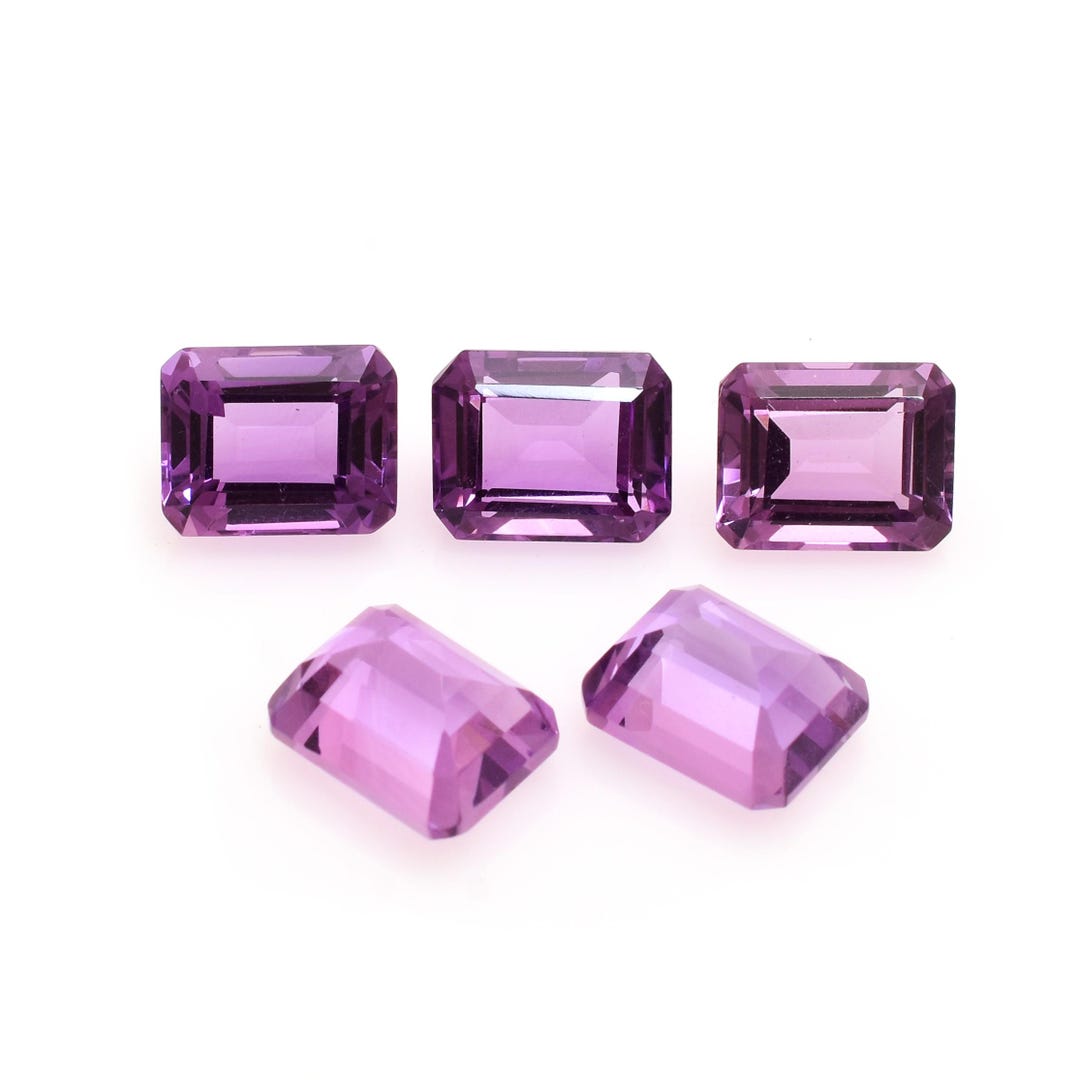 AAA Brazilian Amethyst Octagon Cut Stones ~ Natural Amethyst Gemstone ...