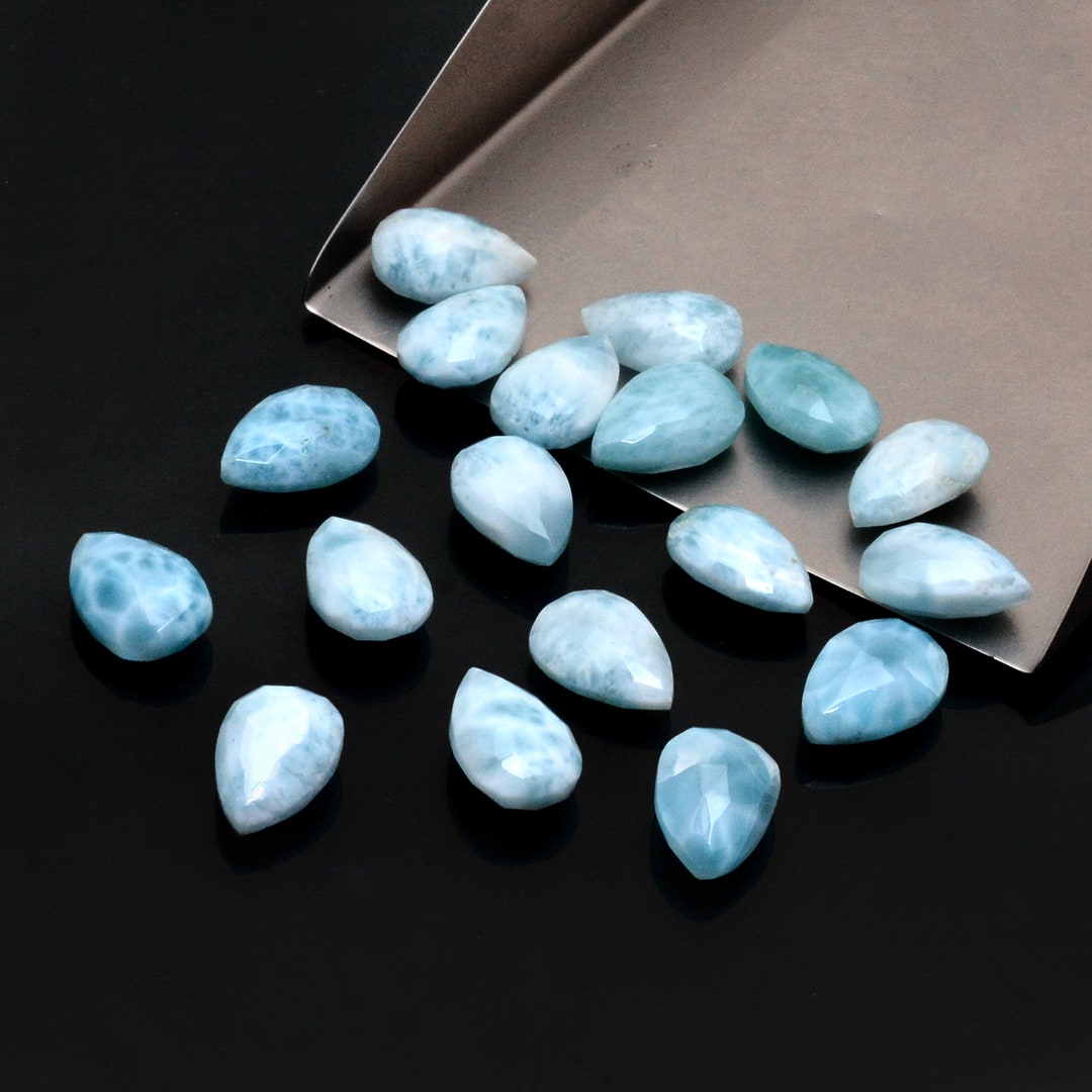 Piedra preciosa larimar natural, briolettes de 8 x 12 mm en forma de ...