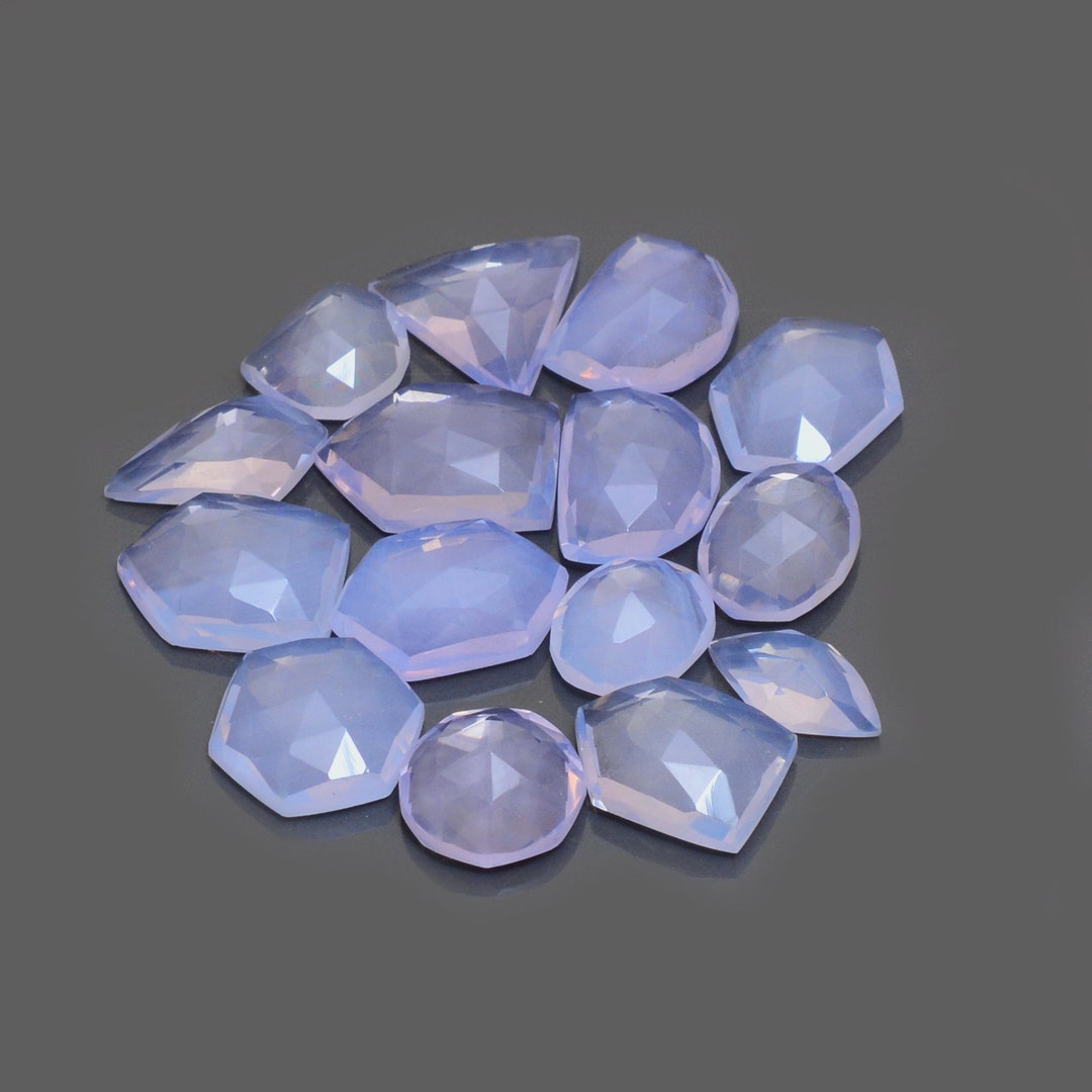 Lavender 10mm-15mm Loose Free Form Rose Cut Lot Scorolite Lavender ...