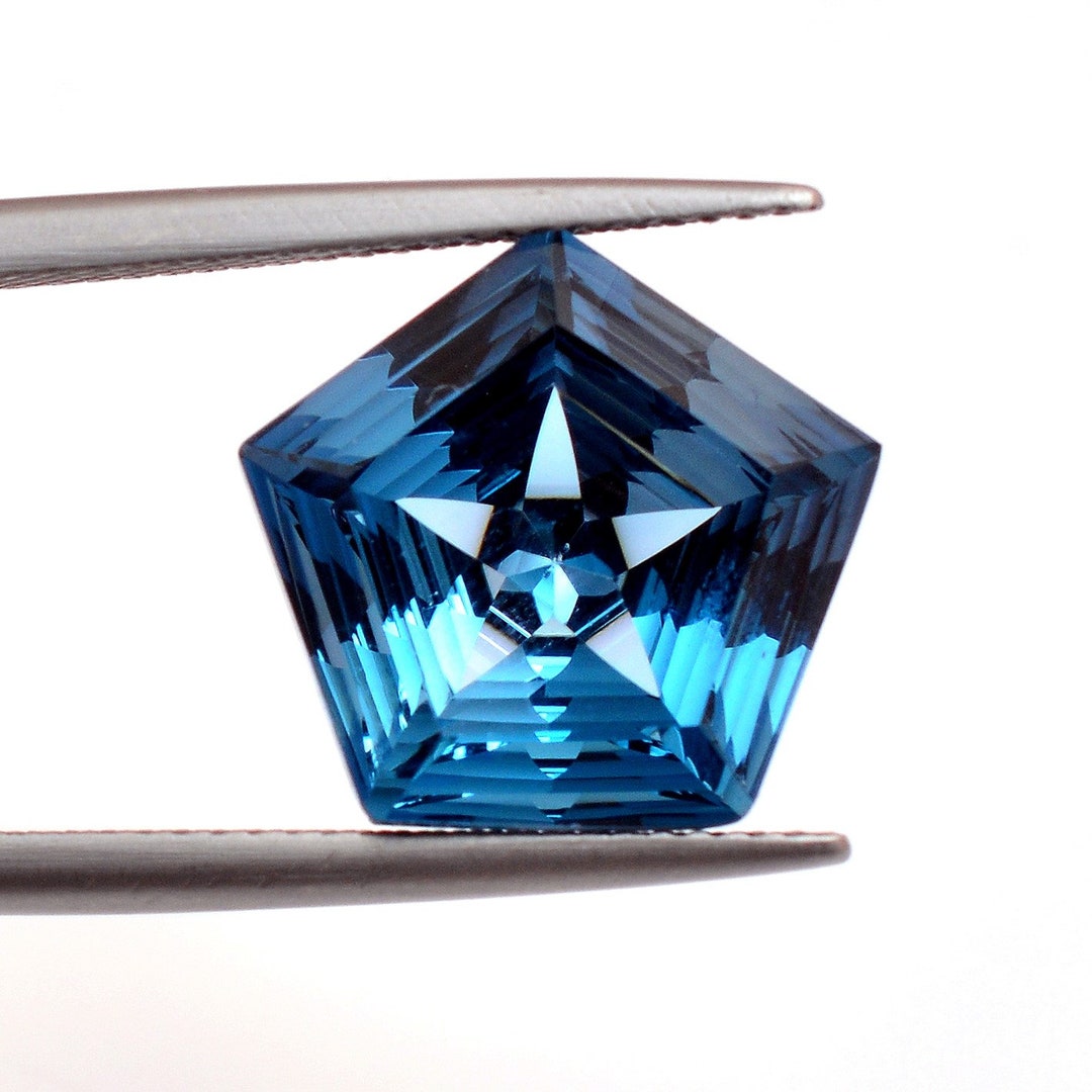 Marvelous London Blue Topaz Pentagon Cut Stone ~ AAA+ Natural Blue ...