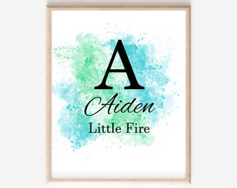 Aiden Name Sign | Etsy