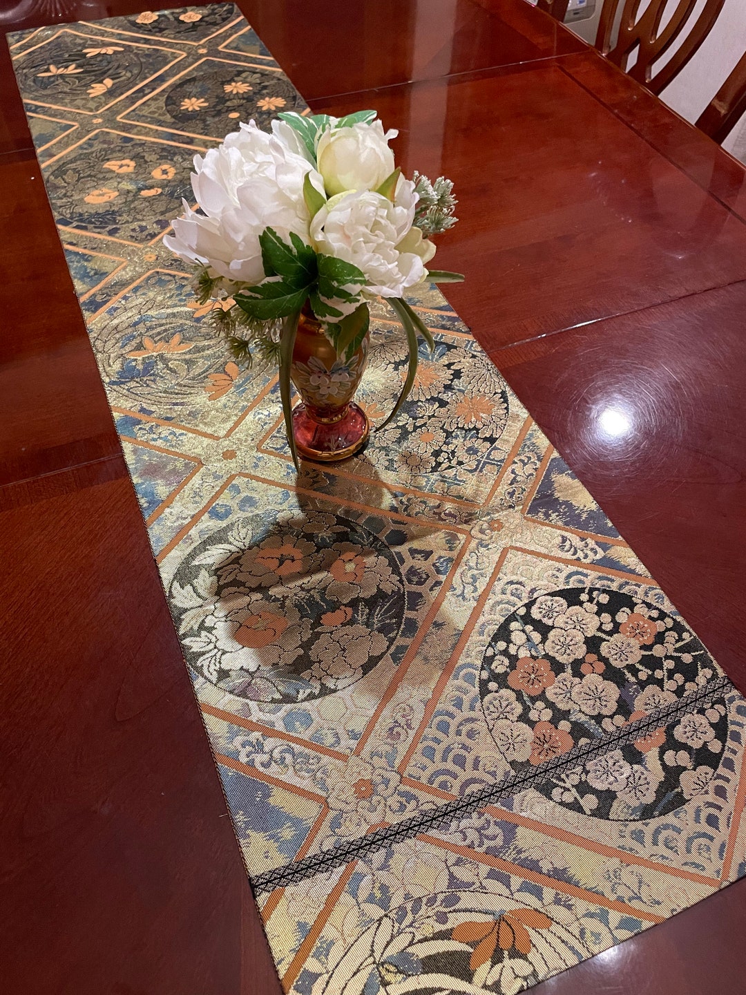 Japan's Luxurious and Chic Silk Table Runner Obi Remake - Etsy