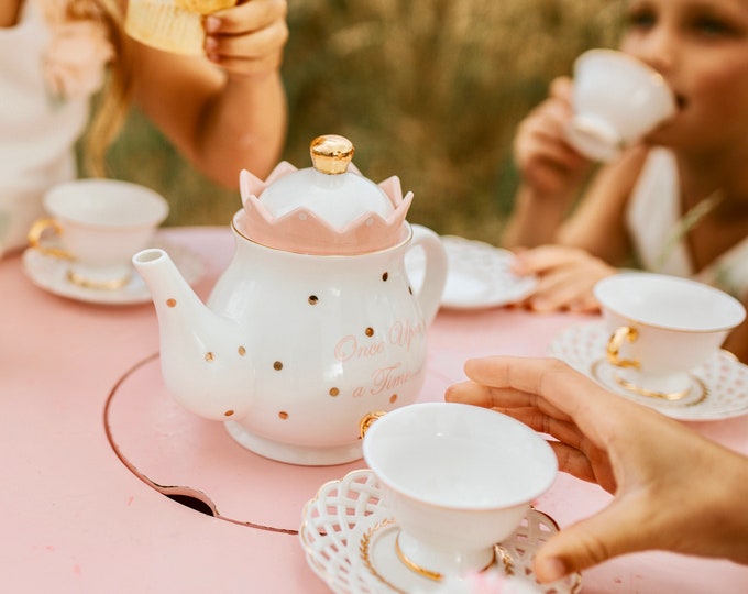 Childrens Princess Porcelain Tea Set - Etsy