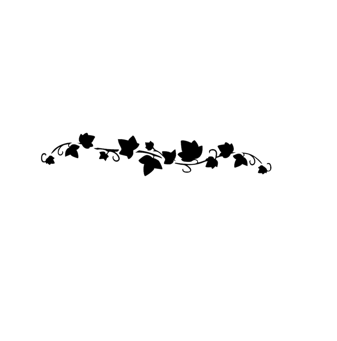 Ivy Vine Stencil Decal Digital Download SVG & PNG Cut Files - Etsy