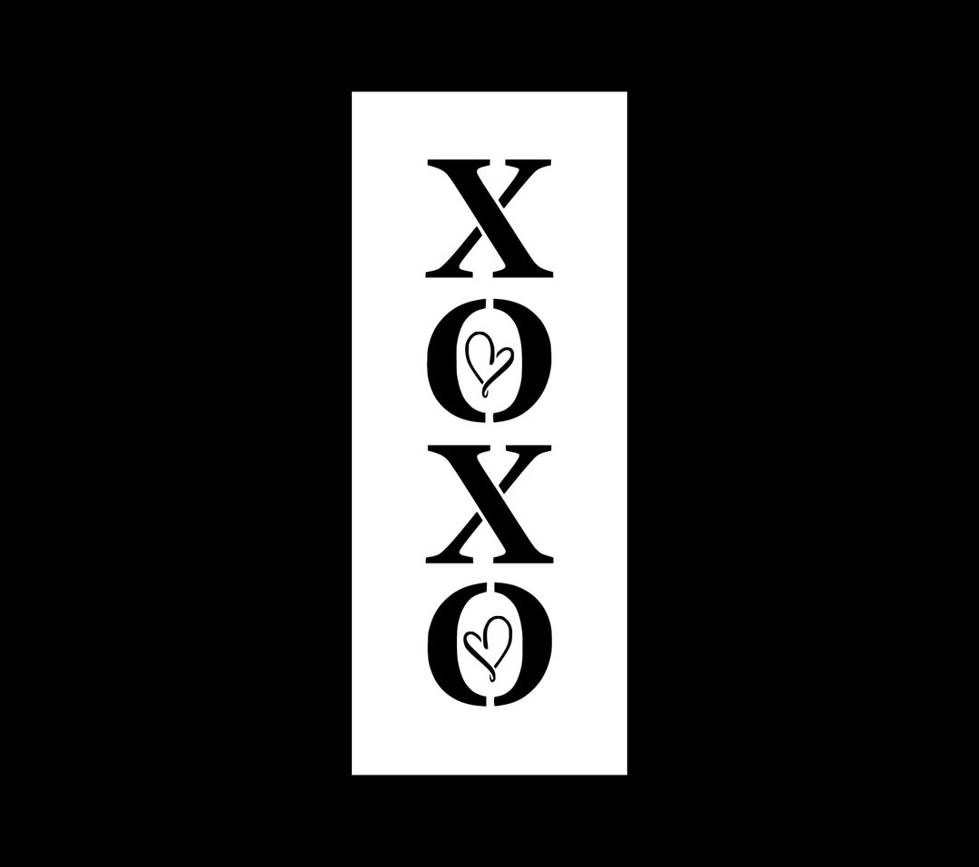 XOXO Stencil Template Digital Download SVG & PNG Cut Files - Etsy