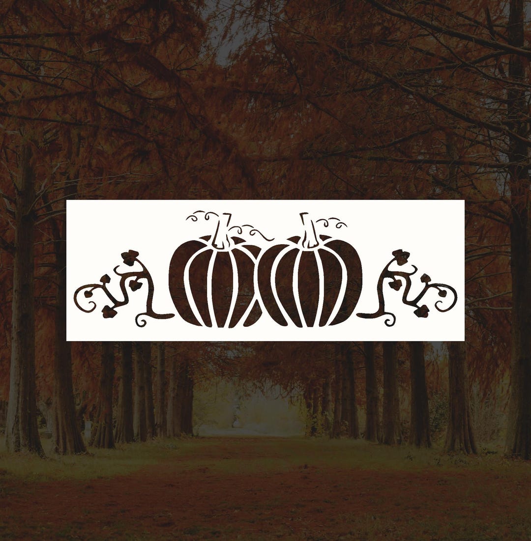 Fall Pumpkins Stencil Template Digital Download SVG & PNG Cut Files - Etsy