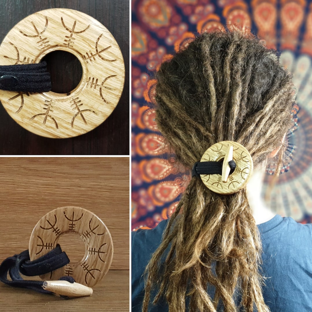Helm of Awe oak Toggleloxx Dread Tie - Etsy