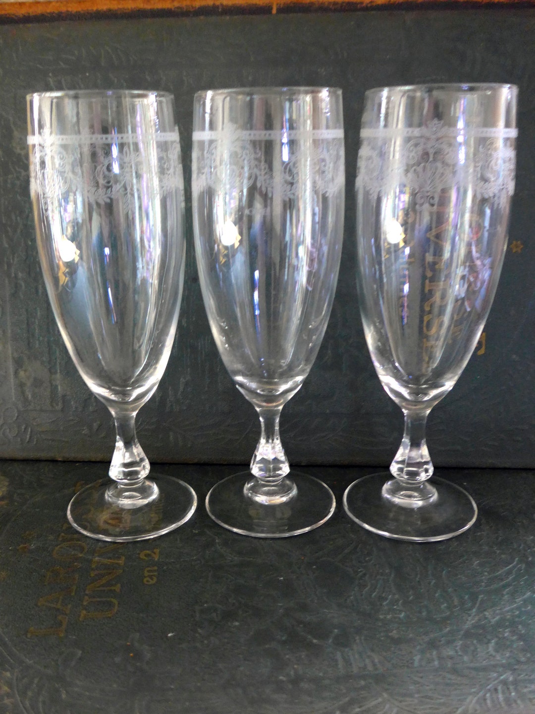Vintage French "agrigel" Champagne Glasses X 3, From the French Cycle ...