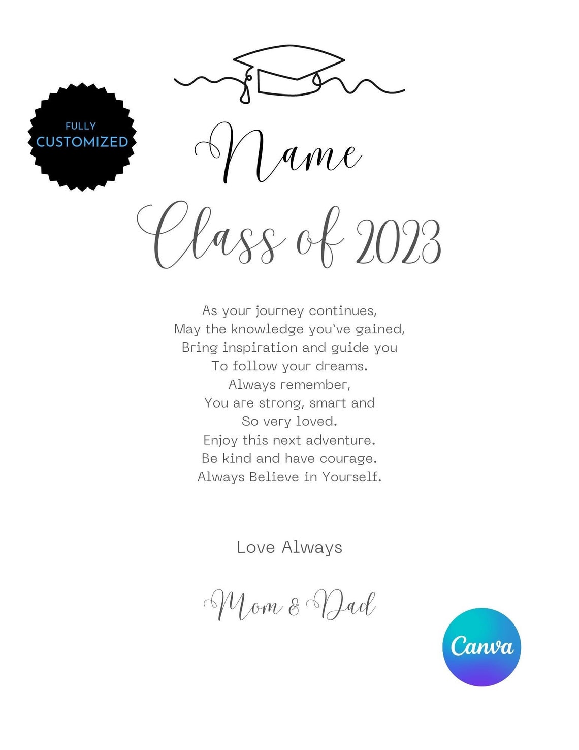 Graduation Poem 2024 Poem A Celebration of Achievements Printable ...