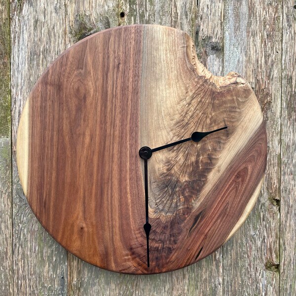 Walnut Clock - Etsy