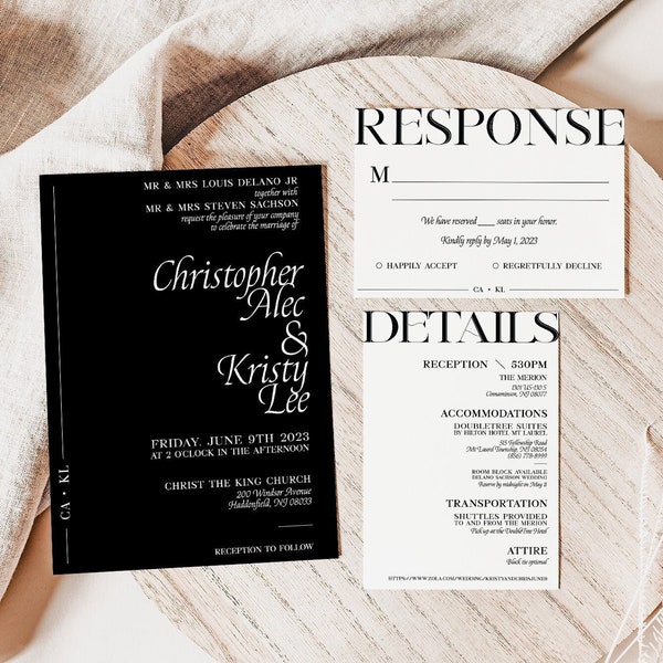 Stackable Wedding Invitations - Etsy