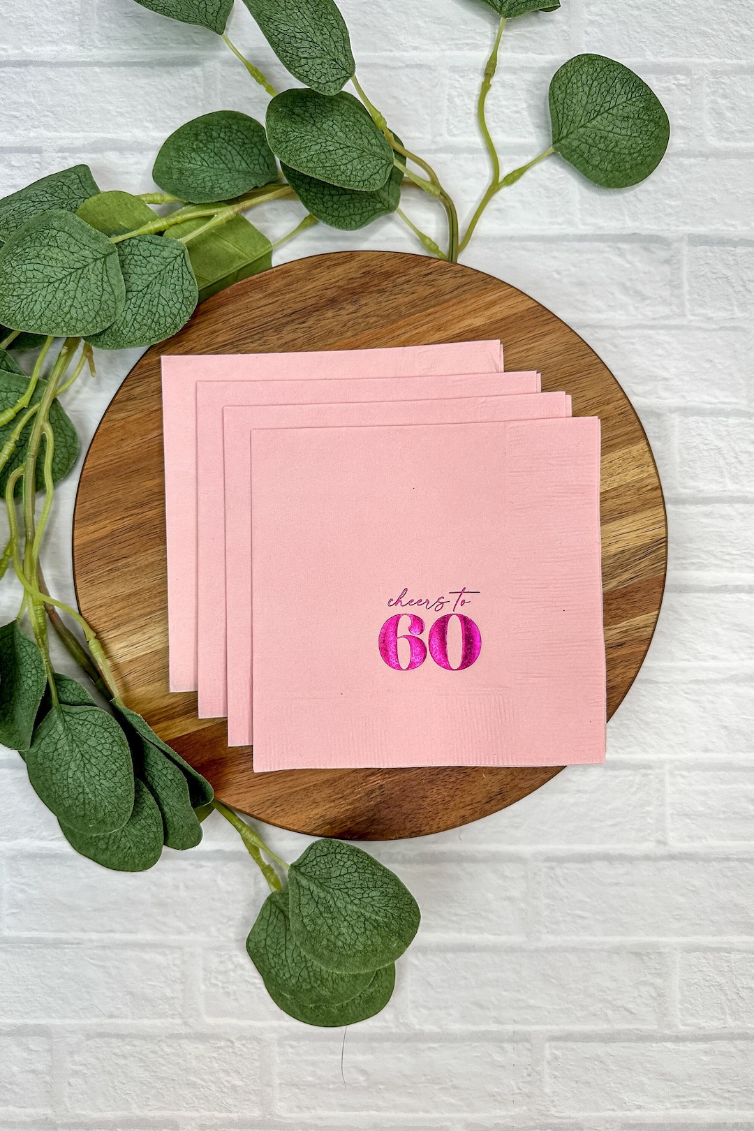 Birthday Party Cocktail Napkins, Foil Napkins, Custom Bar Napkins ...