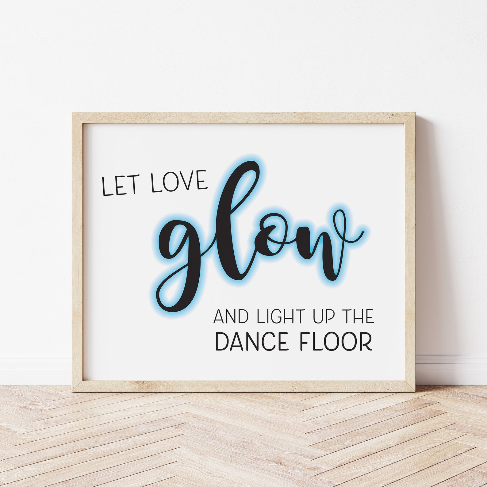 Let Love Glow Sign Glow Stick Sign Reception Decor | Etsy