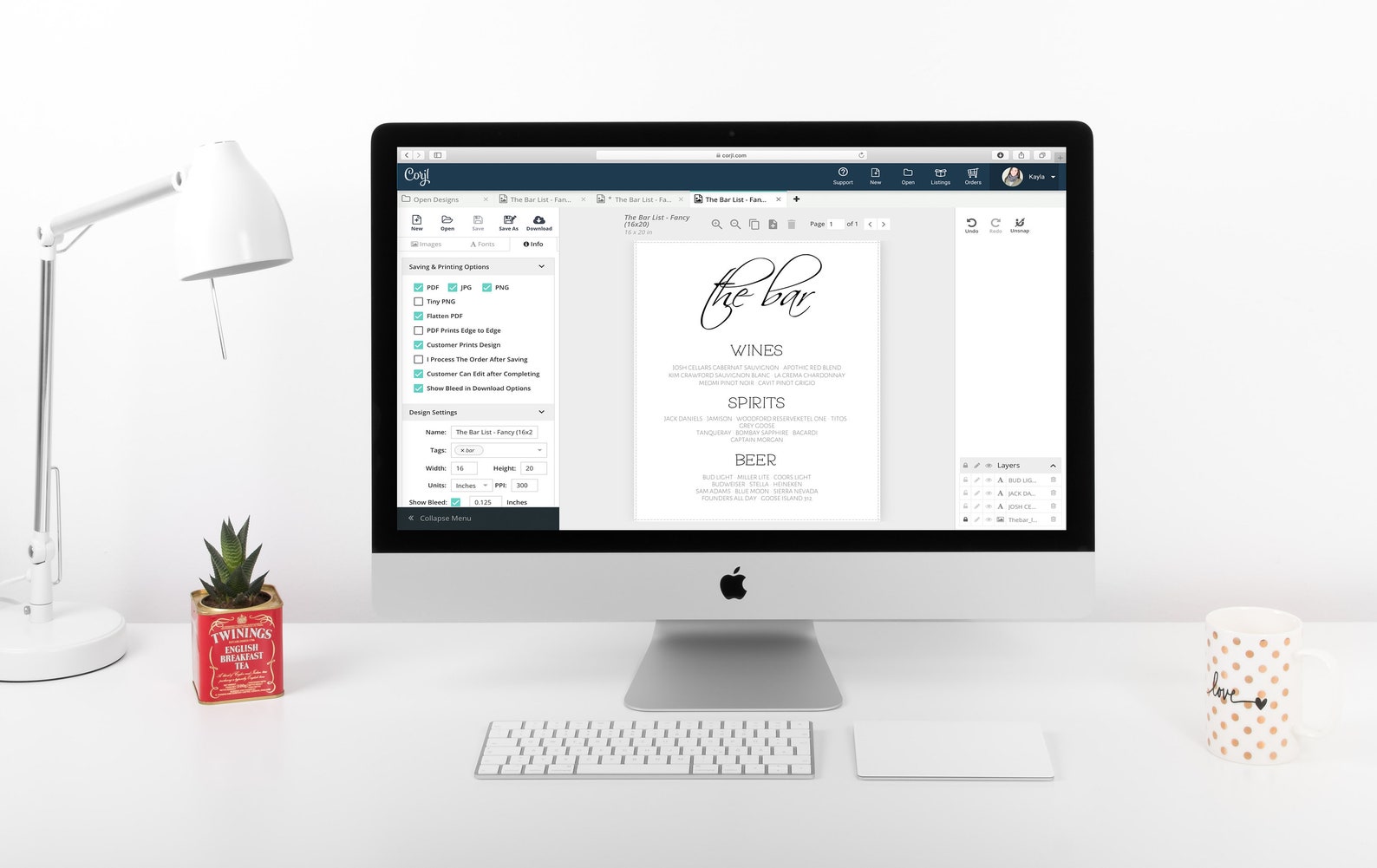 Editable Bar Sign Editable Template Bar Menu Sign Wedding | Etsy