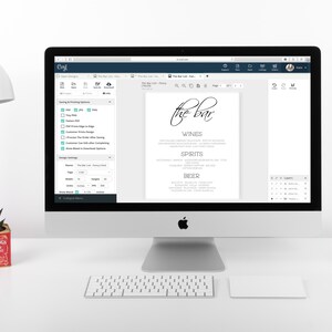 Editable Bar Sign, Editable Template, Bar Menu Sign, Wedding Sign, Beer ...