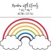 Rainbow SVG Vector Cut File With Clouds and PNG Clipart - Etsy