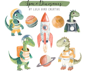 Watercolour Space Clip Art Set - Commercial Use Allowed - Muted Tones ...