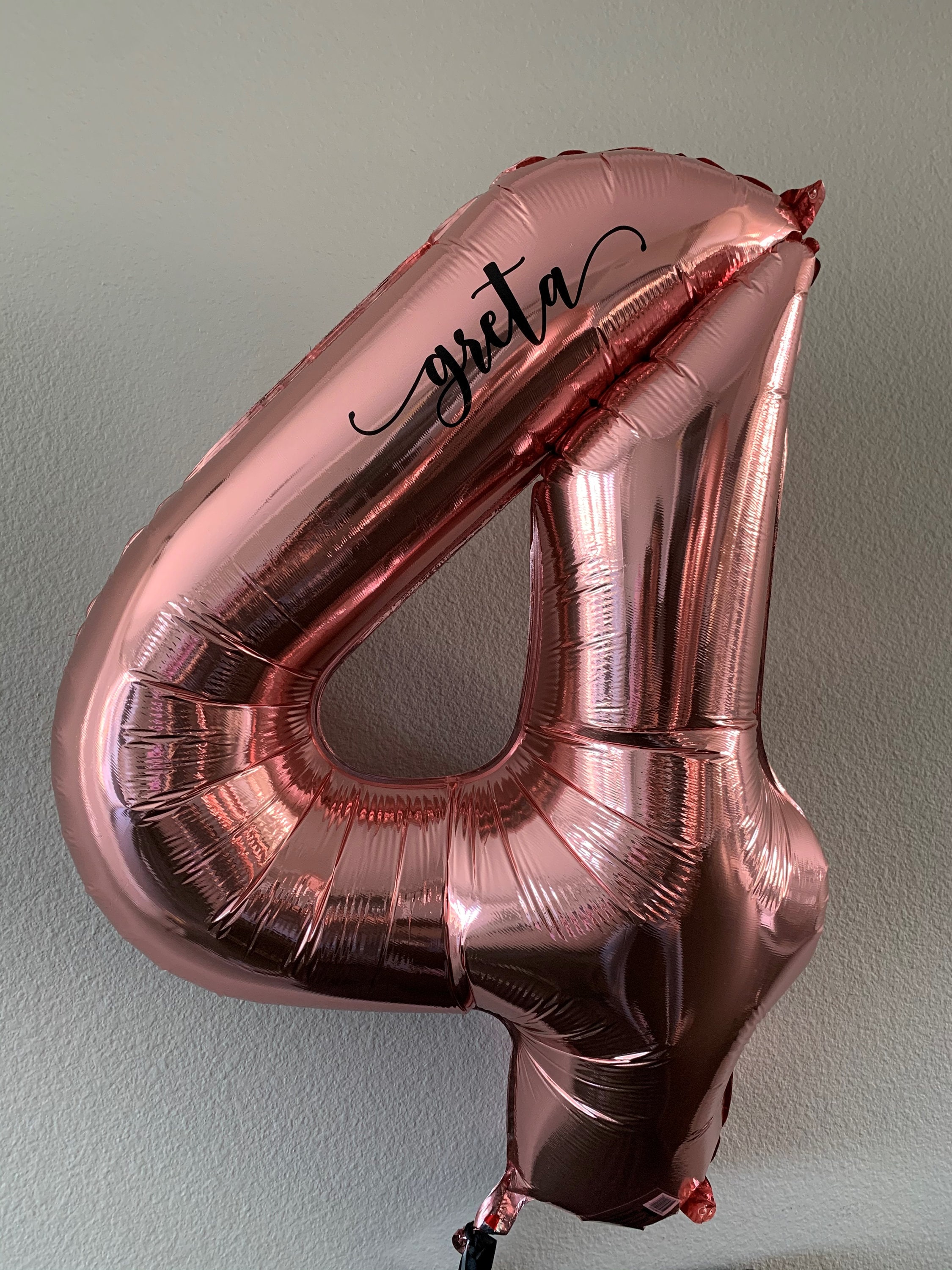 Personalized Number Balloon/34 Inch Foil Balloon/Birthday | Etsy