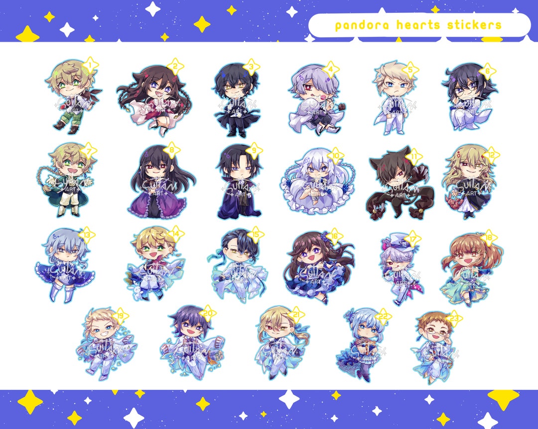 Pandora Hearts Stickers - Etsy Sweden