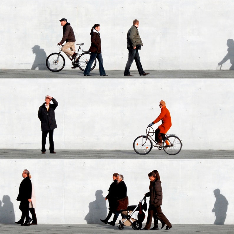 Wall Art Minimalist People White Gray Photography Print Minimalist ...