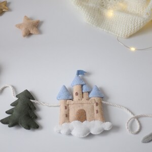 Felt Castle Banner | Felt Castle Garland | Castle and Shield Nursery ...