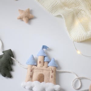 Felt Castle Banner | Felt Castle Garland | Castle and Shield Nursery ...