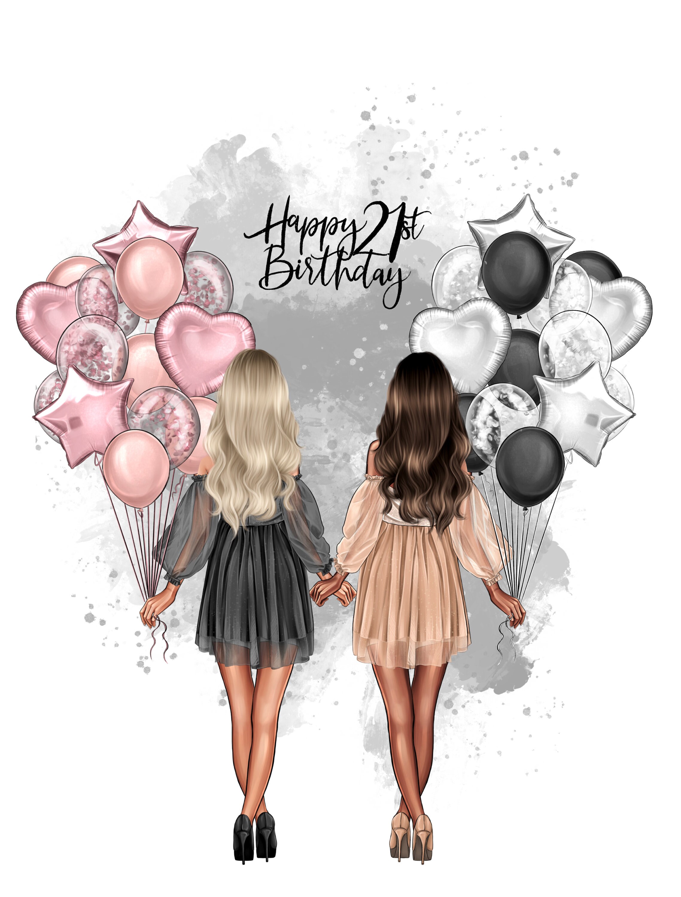 Birthday Print,balloon Special Occasion Picture,personalised Print ...