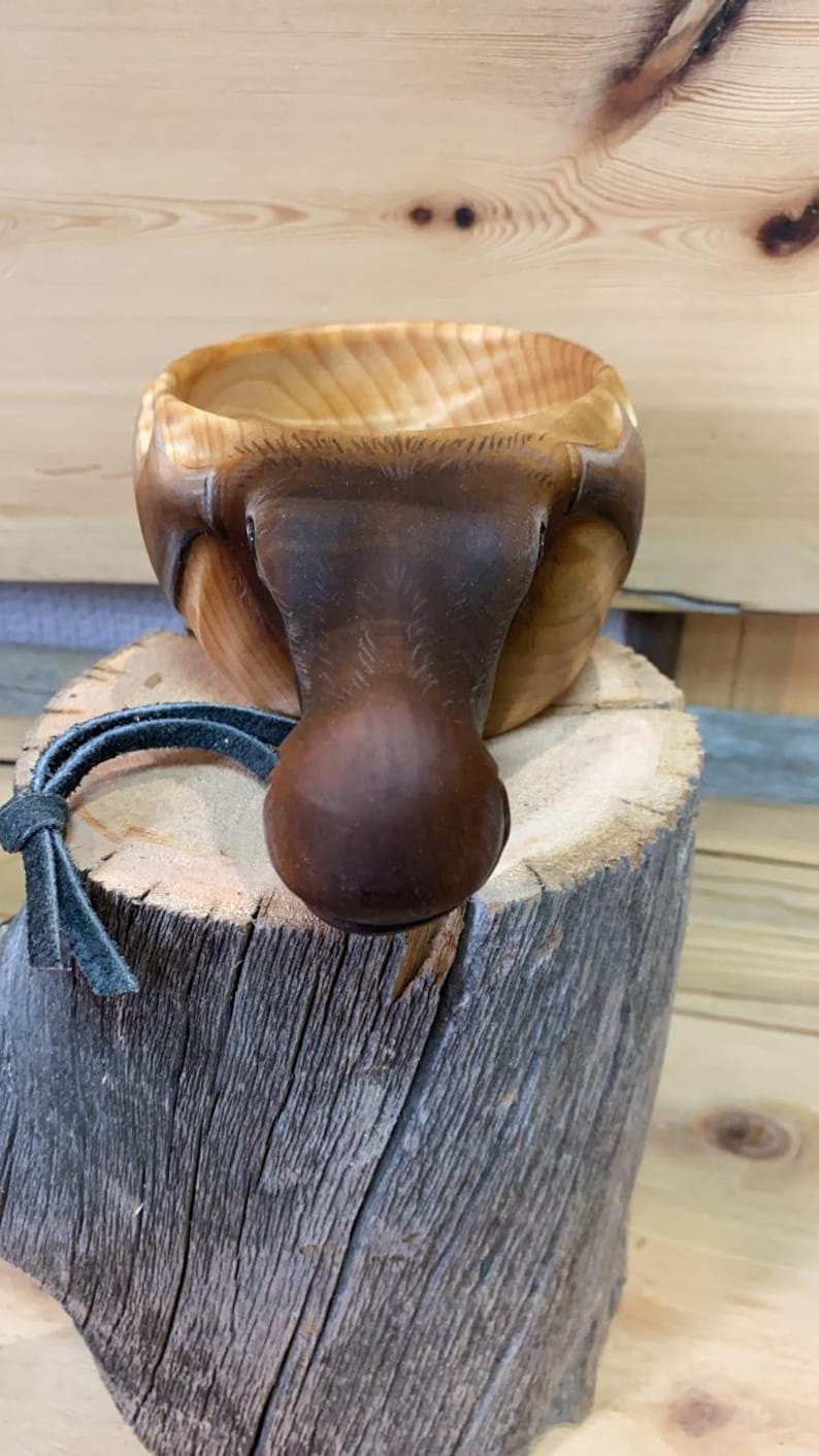 Kuksa Guksi wooden mug hand carved cup Handmade Wooden | Etsy