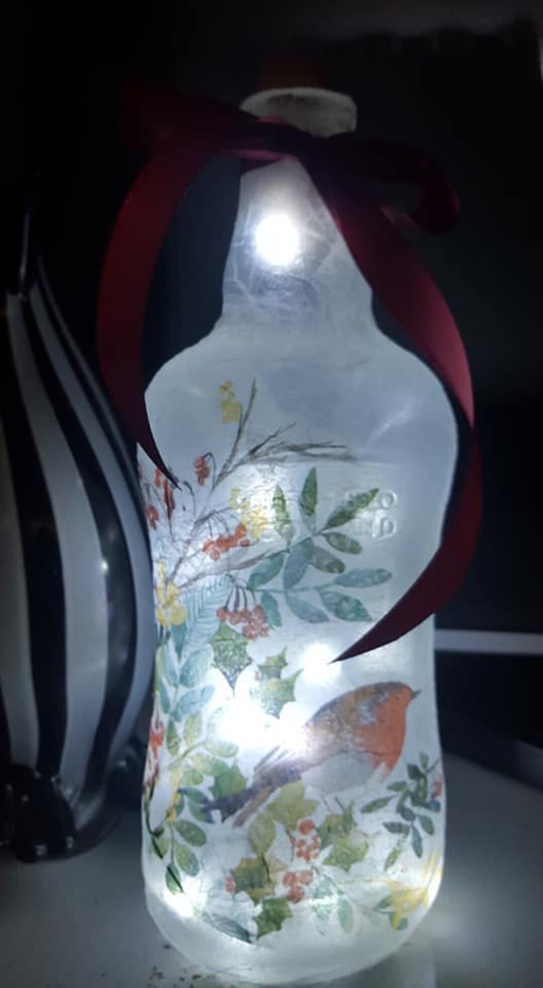 Red Robin Bottle Lights / Ideal Gift - Etsy