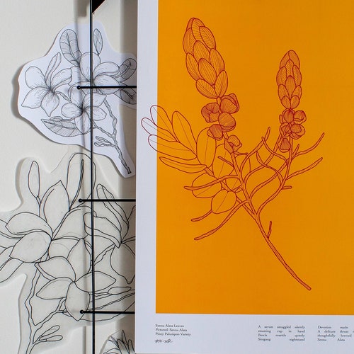 Pinoy Floral Art Print W/ Poem Collection - Etsy