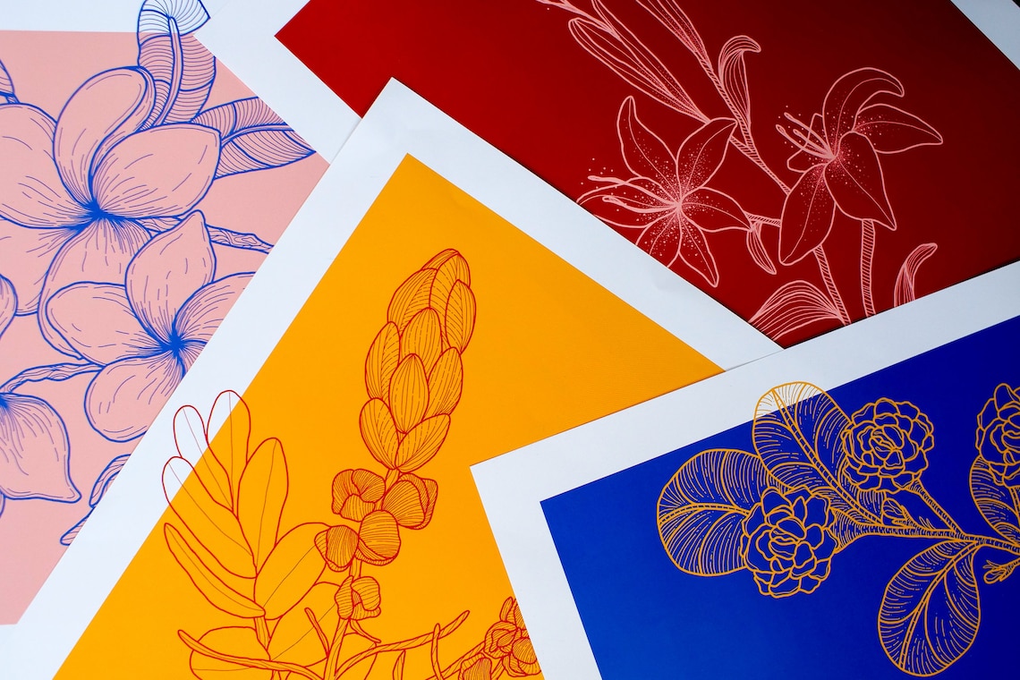 Pinoy Floral Art Print W/ Poem Collection - Etsy