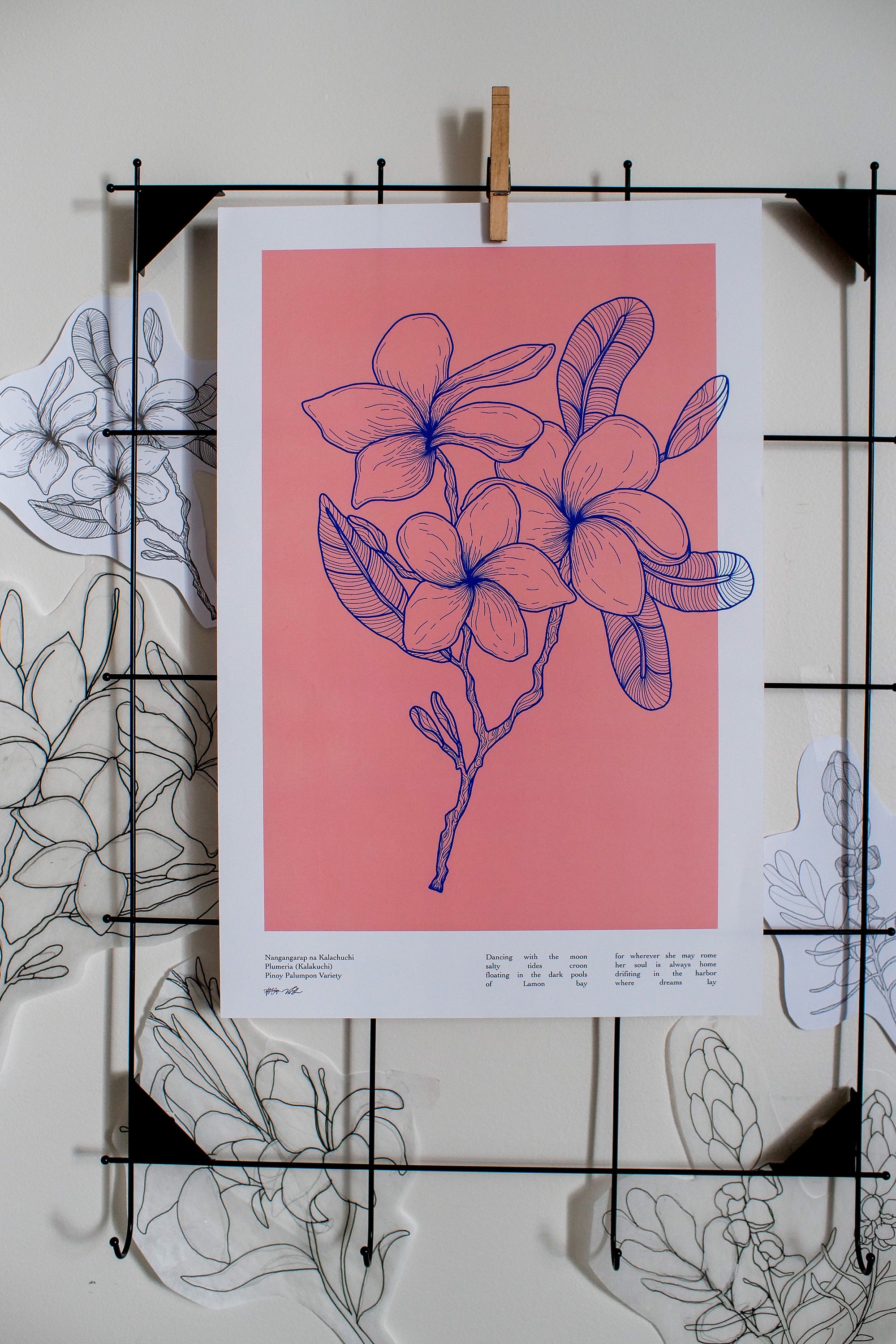 Pinoy Floral Art Print W/ Poem Collection - Etsy