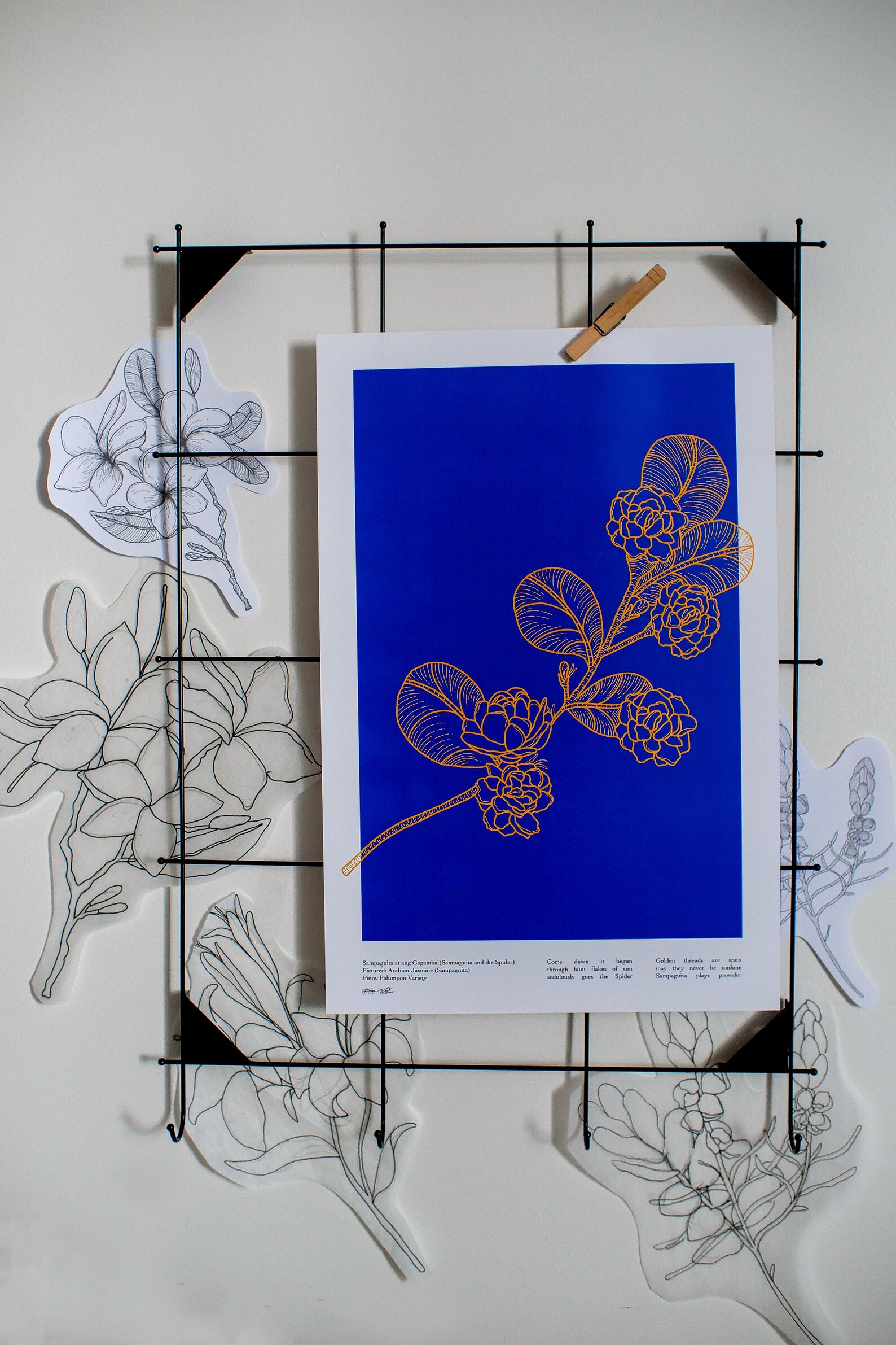 Pinoy Floral Art Print W/ Poem Collection - Etsy